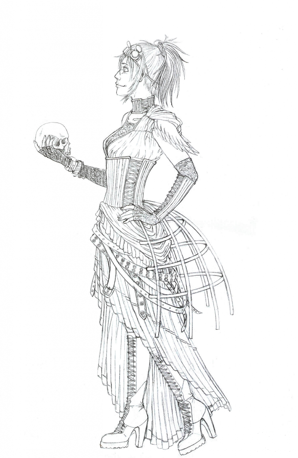 Hange Zoe from Manga Shingeki No Kyojin Attack on Titan coloring page ...