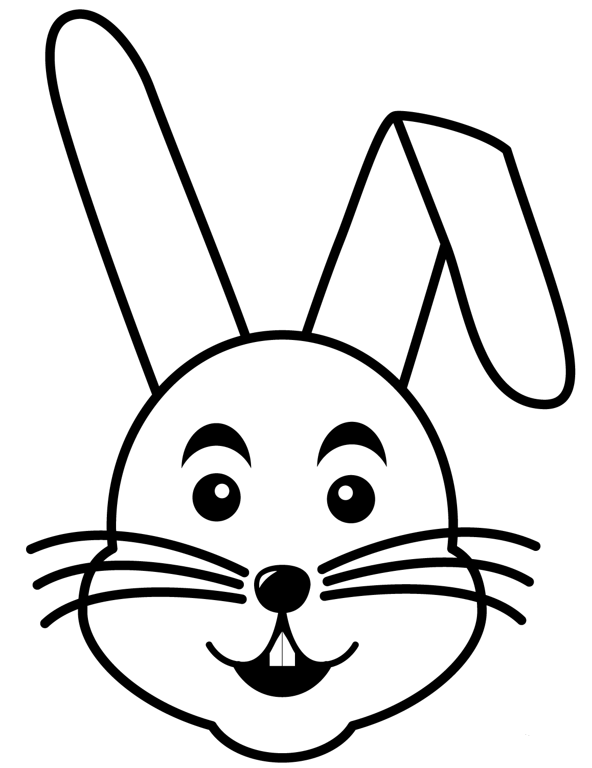 Hare Head coloring page - ColouringPages