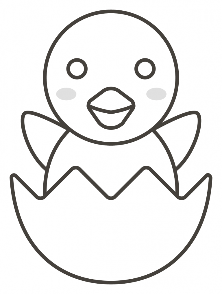 Hatching Chick coloring page - ColouringPages