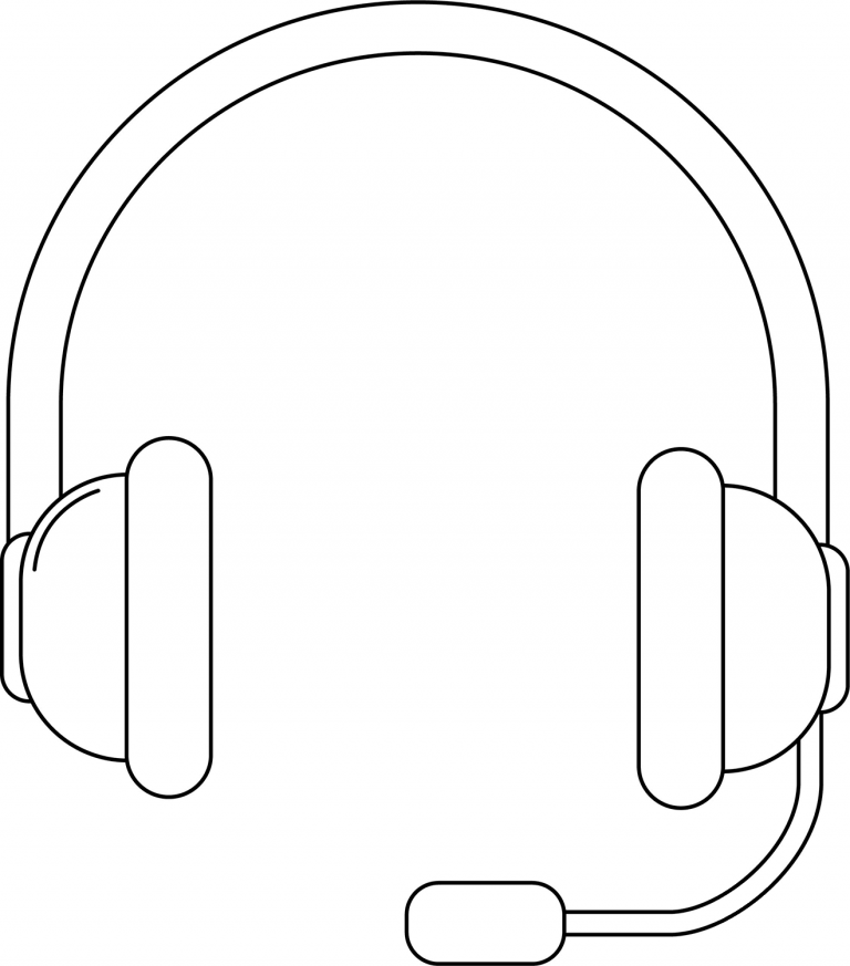 Headset coloring page - ColouringPages