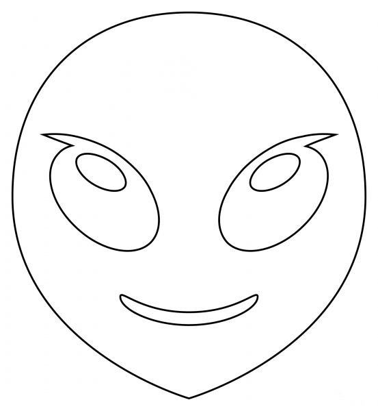 Alien coloring page - ColouringPages