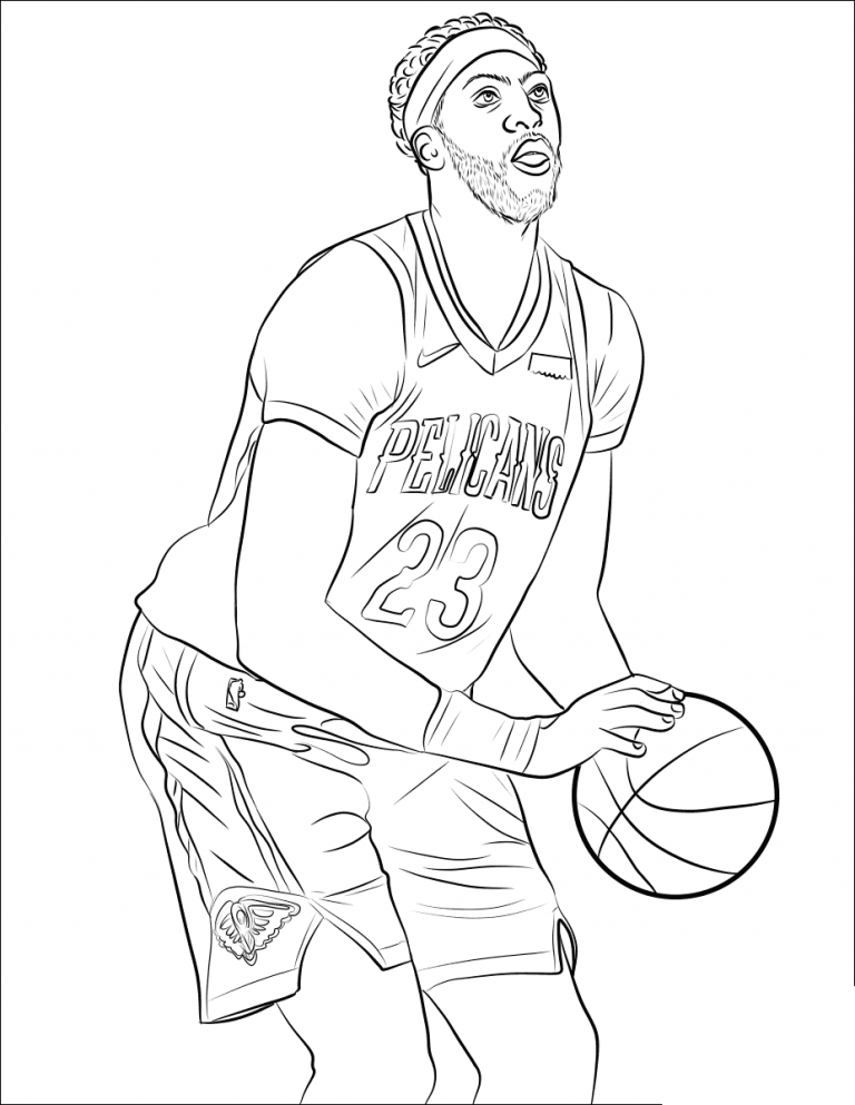 Anthony Davis coloring page - ColouringPages