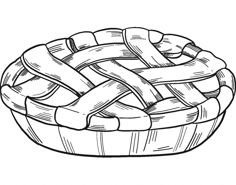 Apple Pie coloring page - ColouringPages