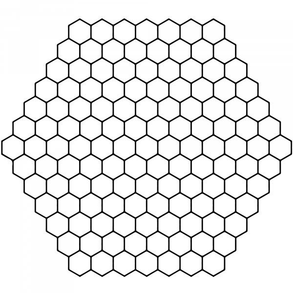 Honeycomb Tessellation coloring page - ColouringPages