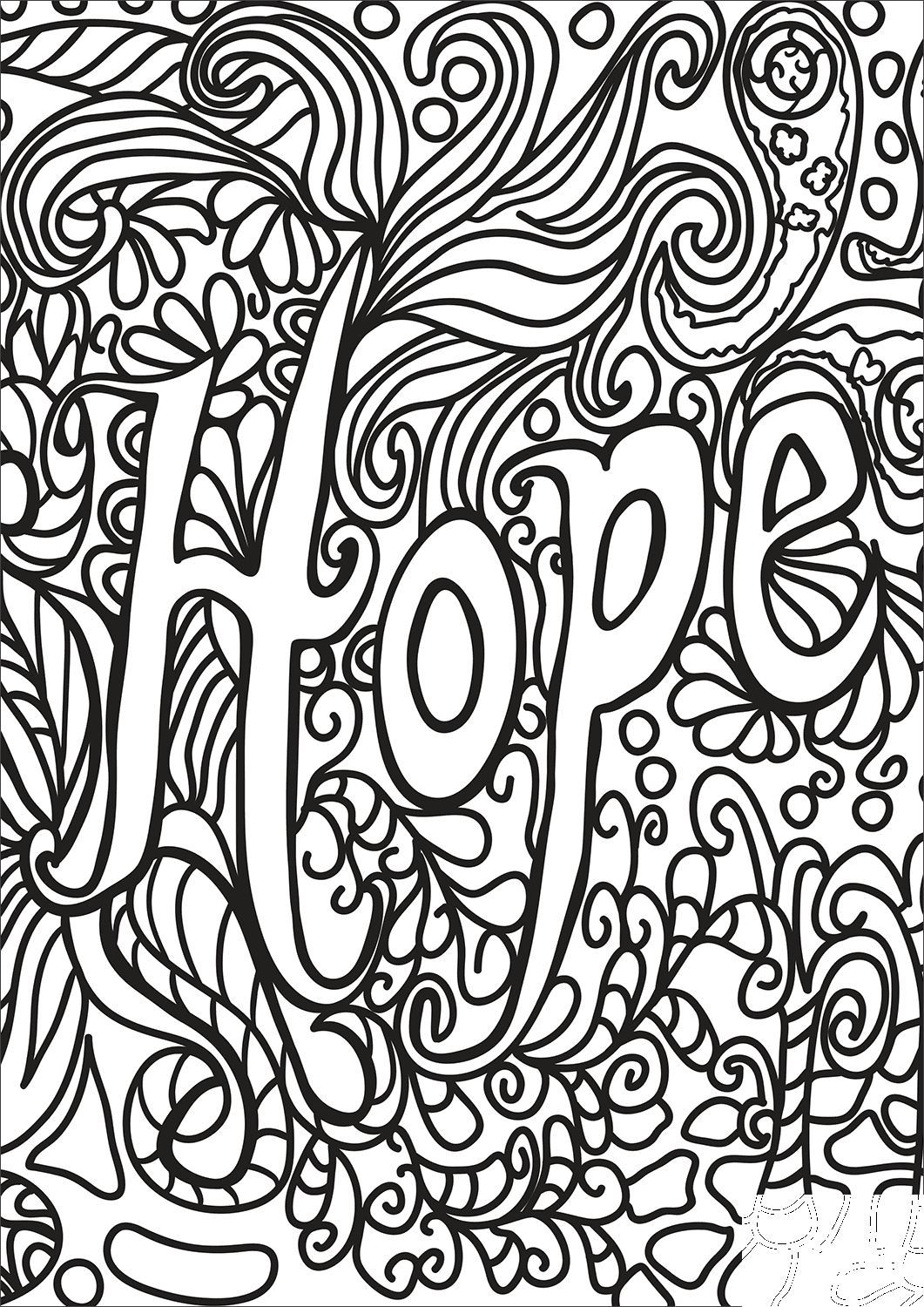 Hope coloring page - ColouringPages