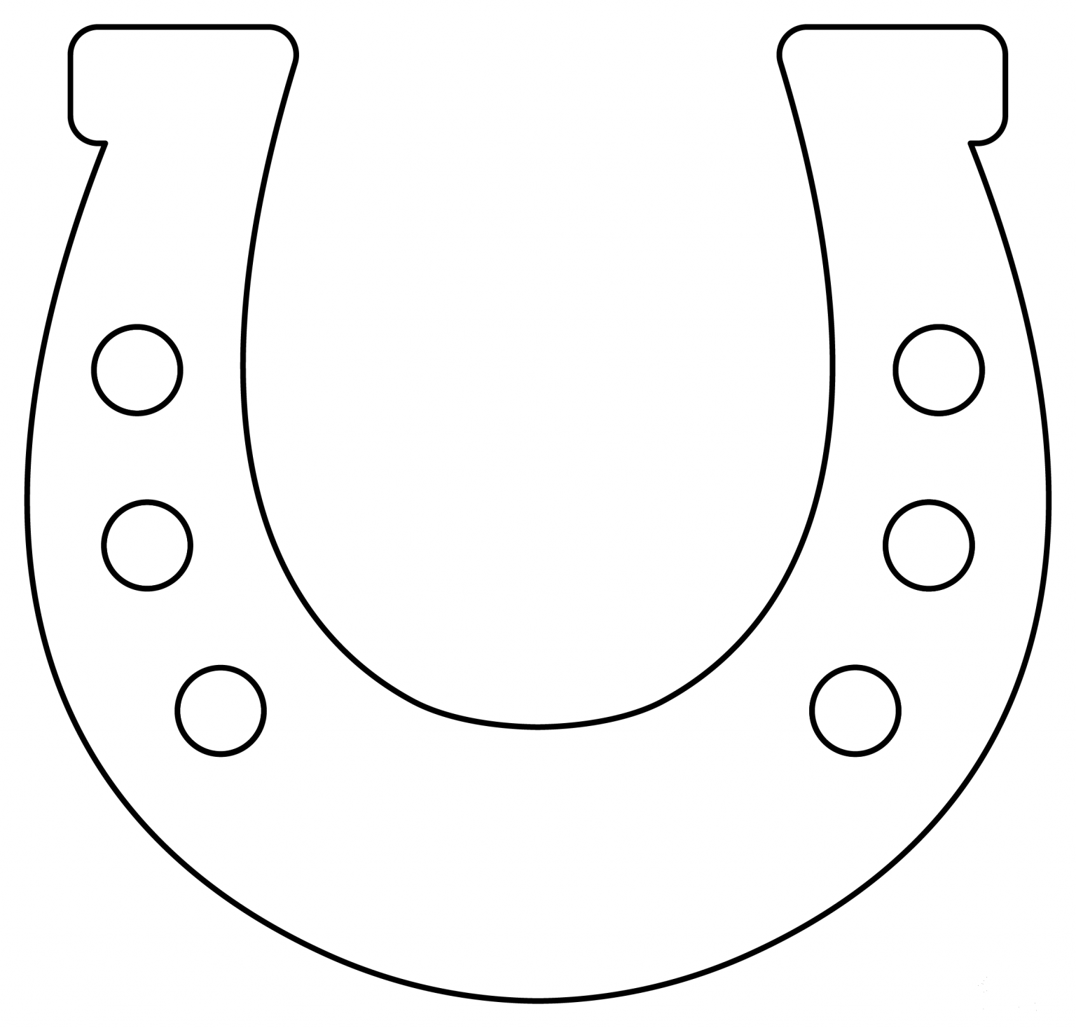 Horseshoe coloring page - ColouringPages