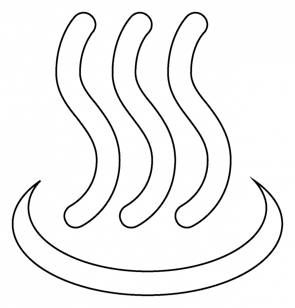 Hot Springs Emoji coloring page - ColouringPages