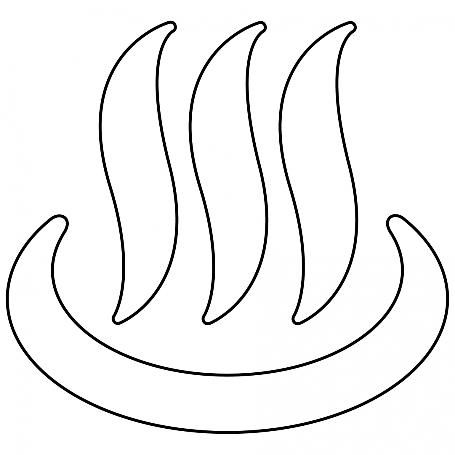 Hot Springs Emoji coloring page - ColouringPages