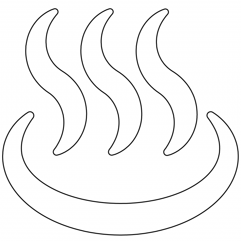 Hot Springs Emoji coloring page - ColouringPages