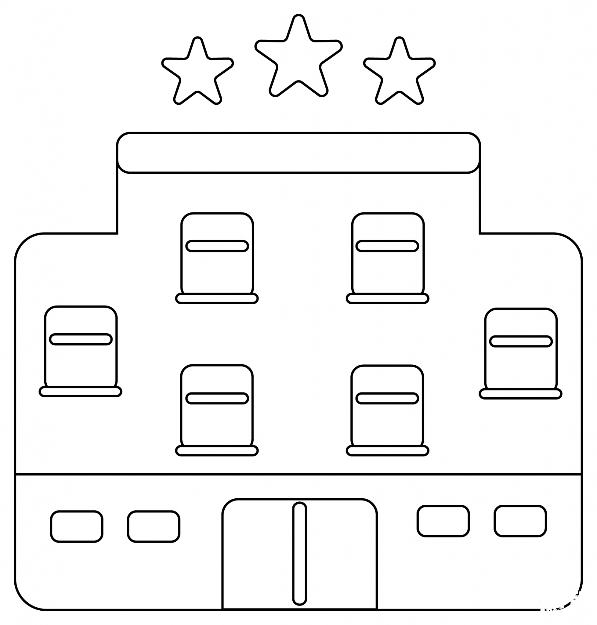 Hotel coloring page - ColouringPages