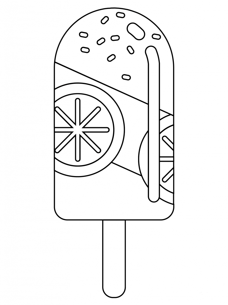 Ice Pop coloring page - ColouringPages