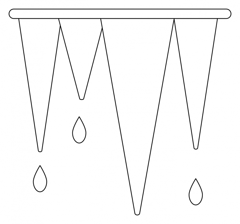 Icicles coloring page - ColouringPages