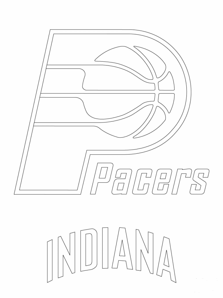 Indiana Pacers Logo coloring page - ColouringPages