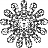 Interlocking Geometric Design coloring page - ColouringPages