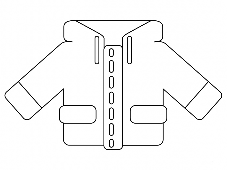Jacket coloring page - ColouringPages