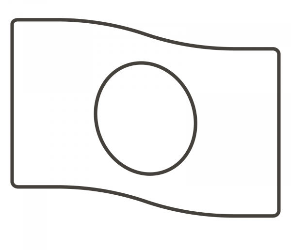 Japan Flag coloring page - ColouringPages