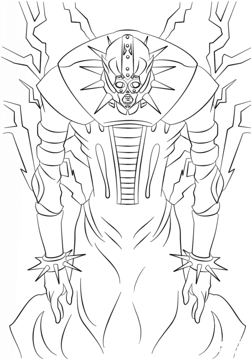 Jinzo from Yu-Gi-Oh! coloring page - ColouringPages