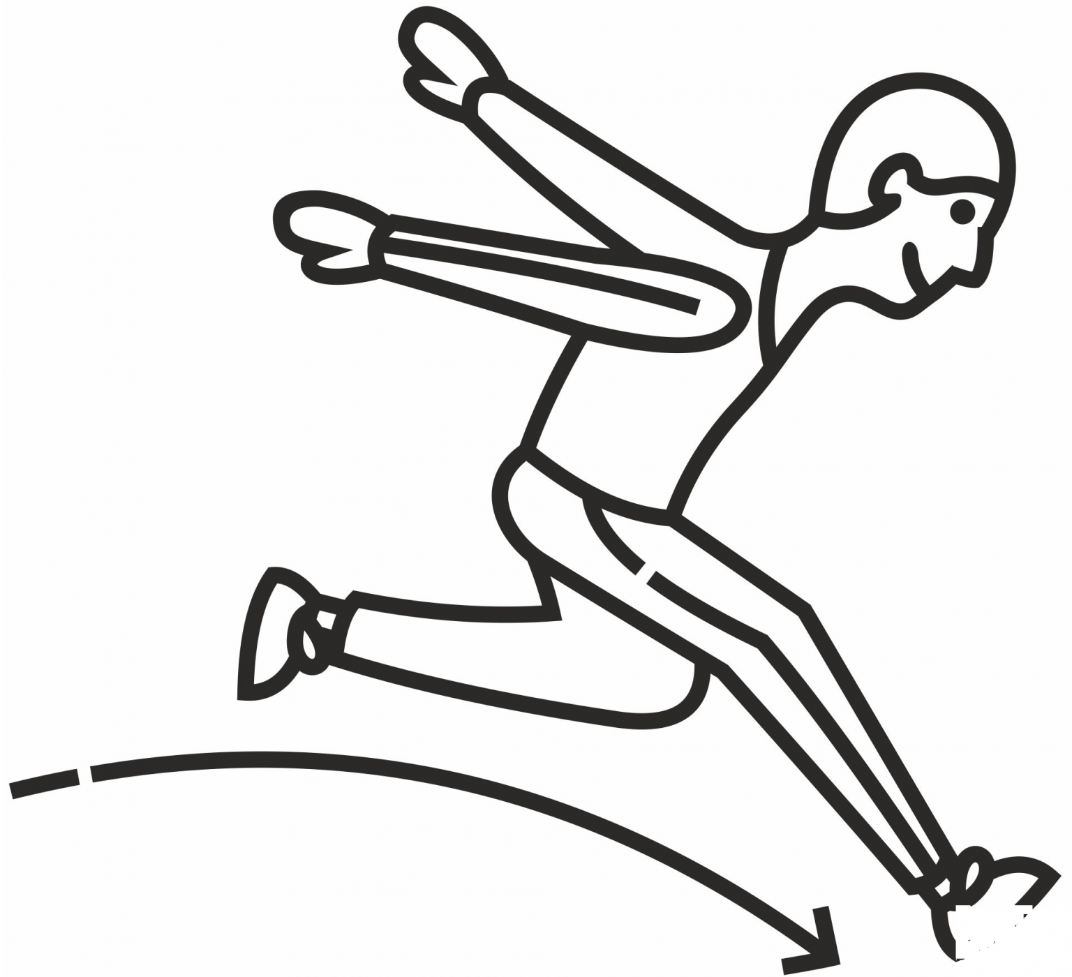Jump coloring page - ColouringPages
