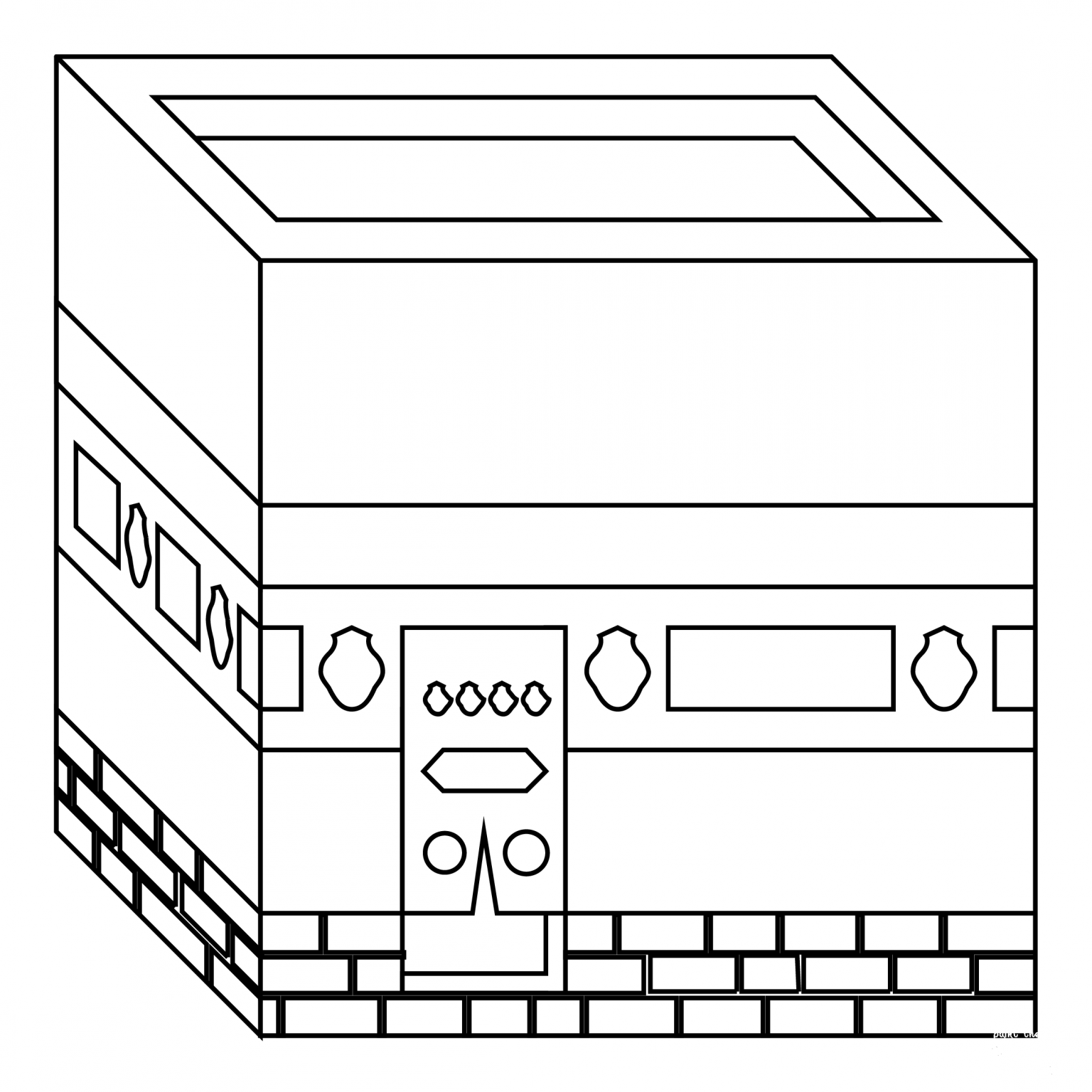 Kaaba coloring page - ColouringPages