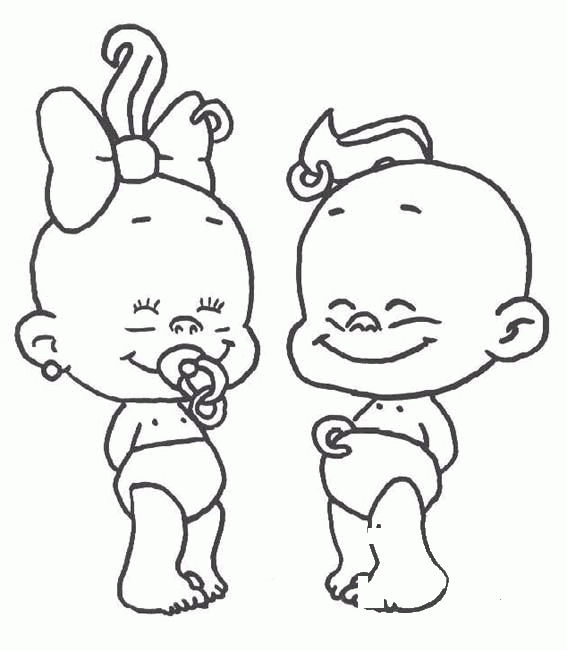Kids Couple coloring page - ColouringPages