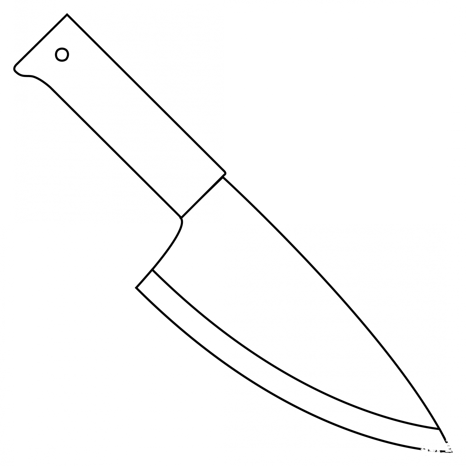 Kitchen Knife coloring page - ColouringPages
