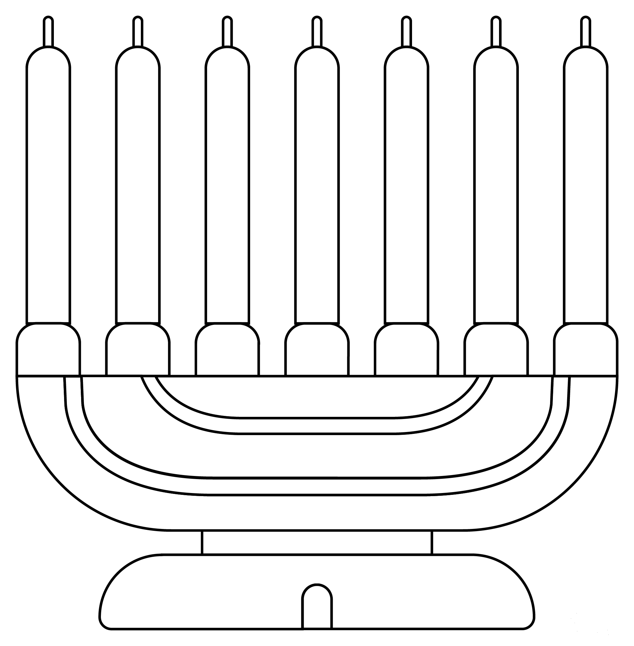 Kwanzaa Kinara coloring page - ColouringPages