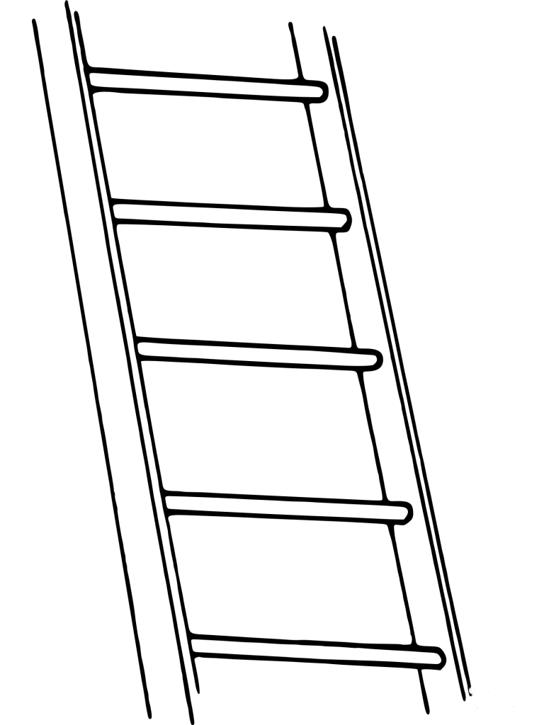 Ladder coloring page - ColouringPages