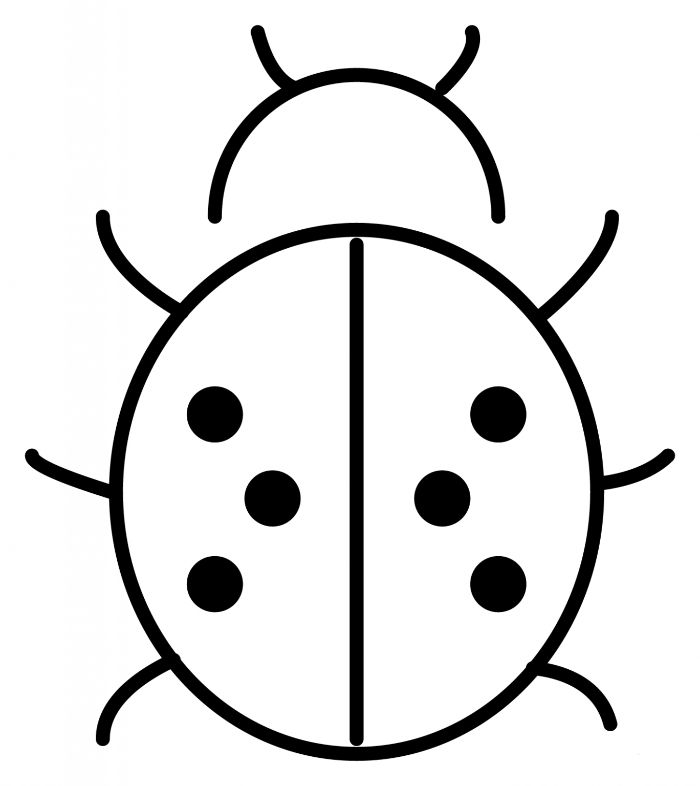 Lady Beetle Emoji coloring page - ColouringPages