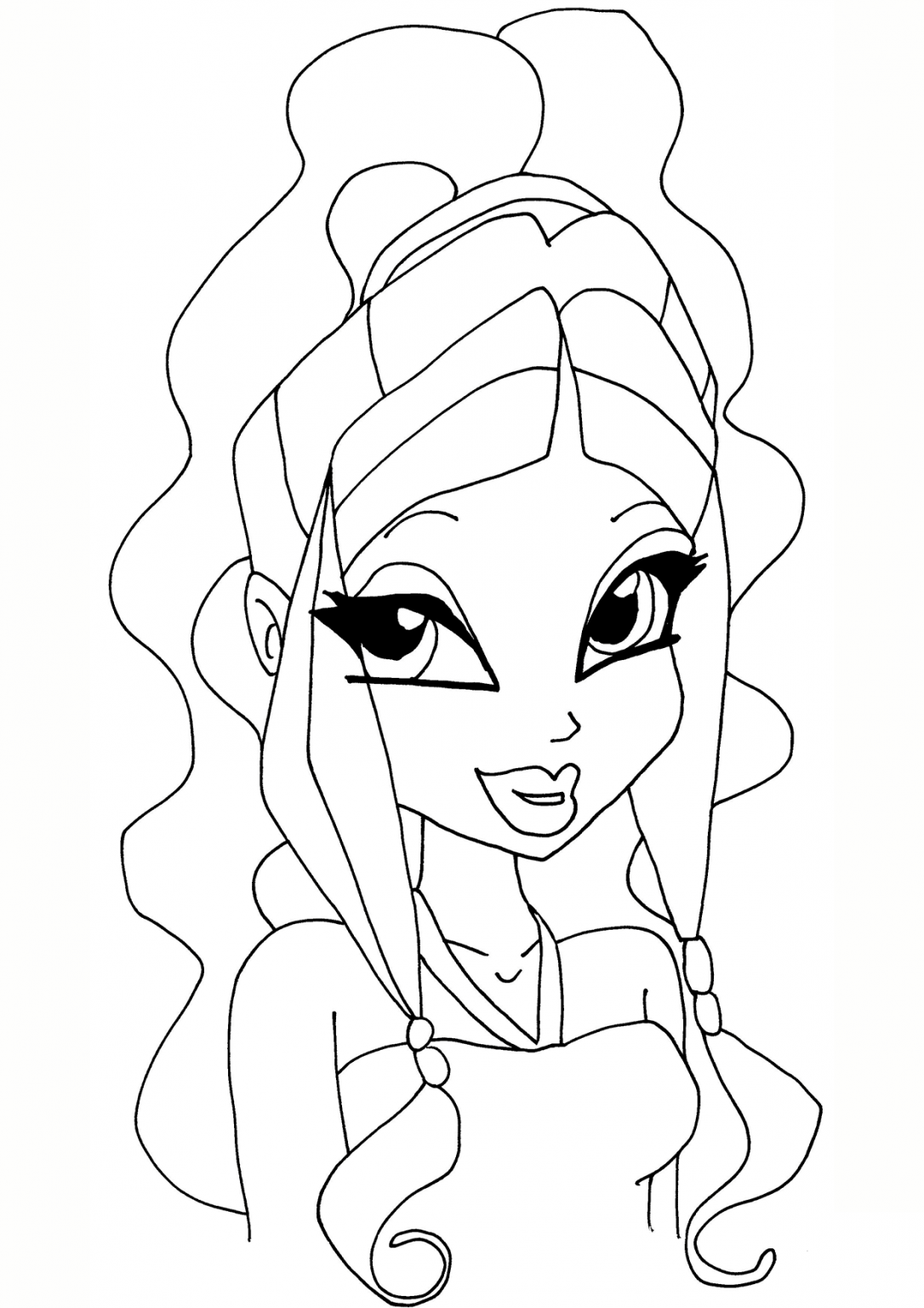 Layla (Aisha) coloring page - ColouringPages
