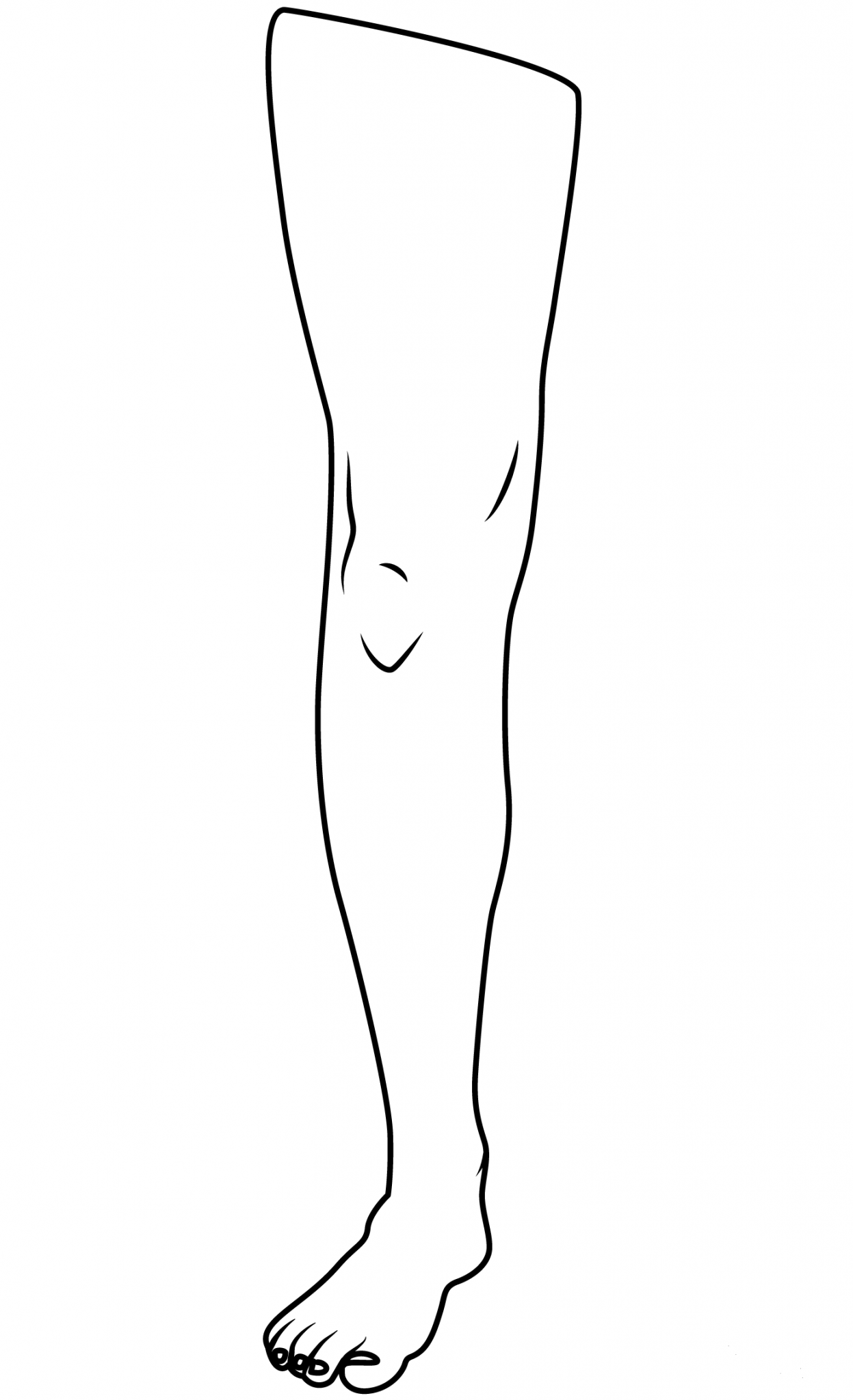 Leg coloring page - ColouringPages