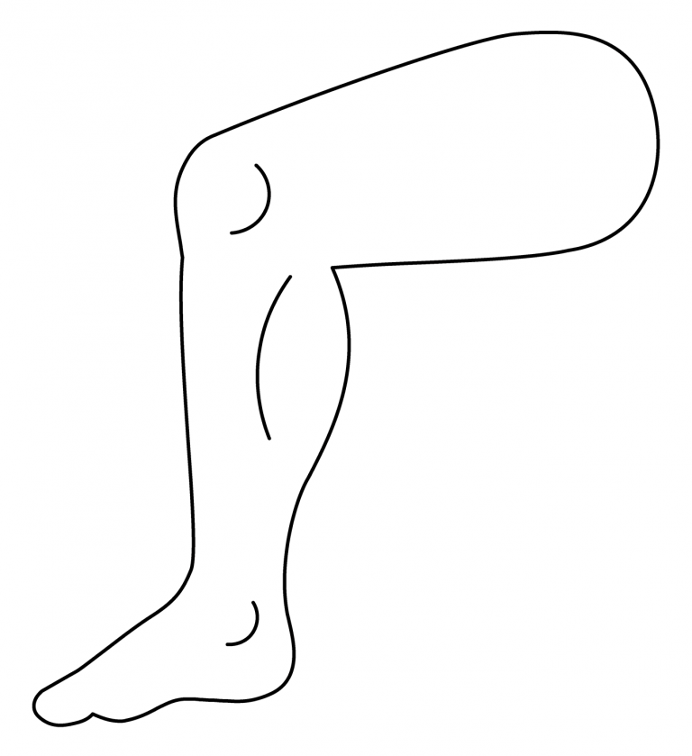 Leg Emoji coloring page - ColouringPages