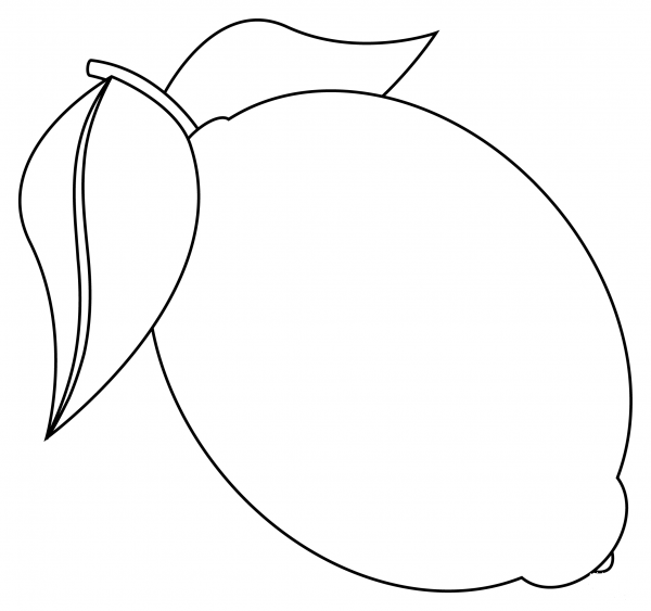 Lemon coloring page - ColouringPages