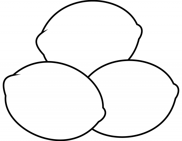 Lemons coloring page - ColouringPages