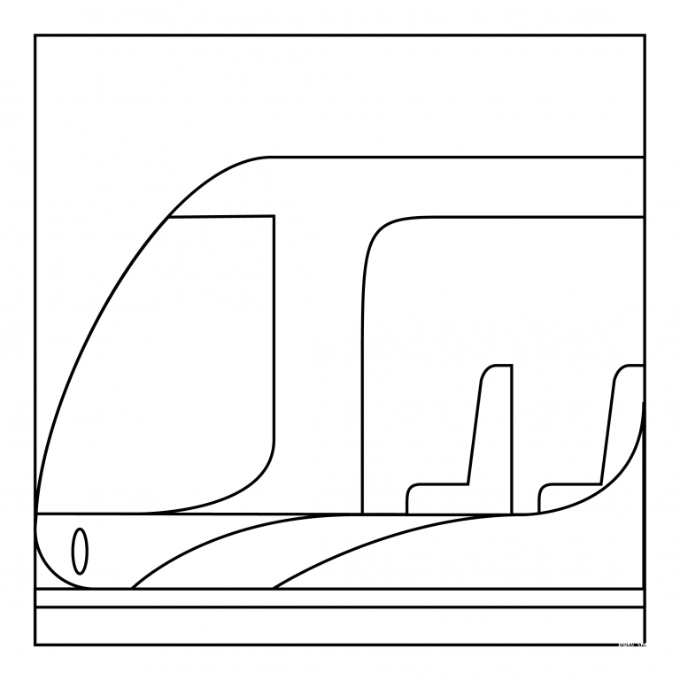 Light Rail coloring page - ColouringPages
