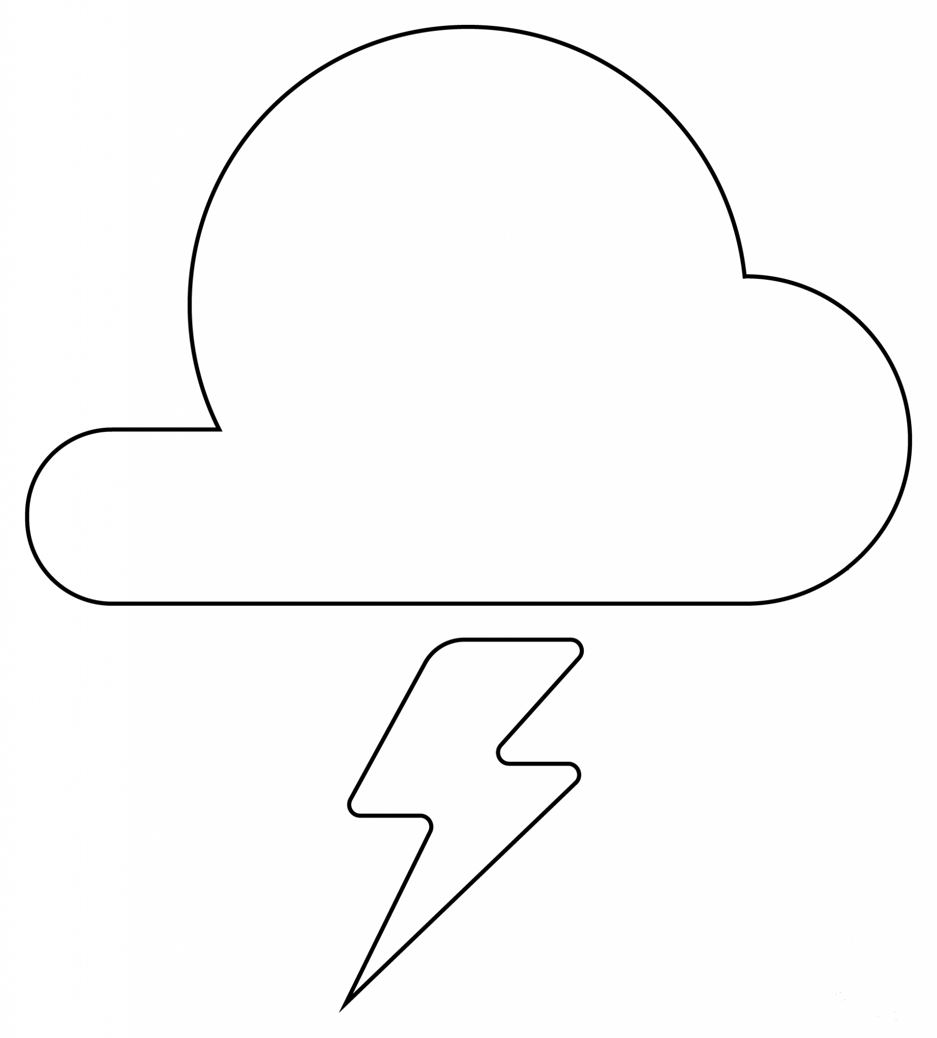 Lightning coloring page - ColouringPages