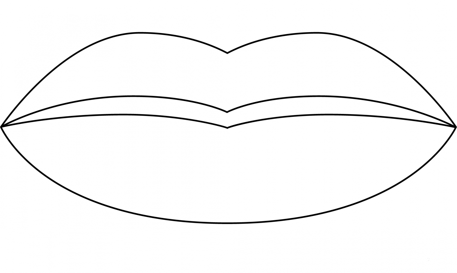 Lip coloring page - ColouringPages