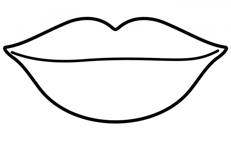 Lips coloring page - ColouringPages