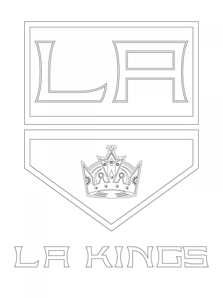 Los Angeles Kings Logo coloring page - ColouringPages