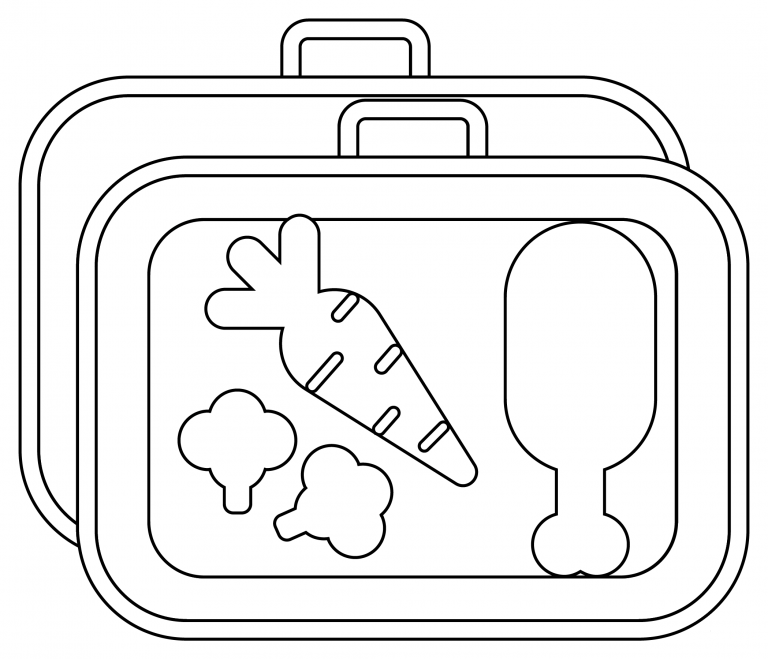 Lunchbox coloring page - ColouringPages