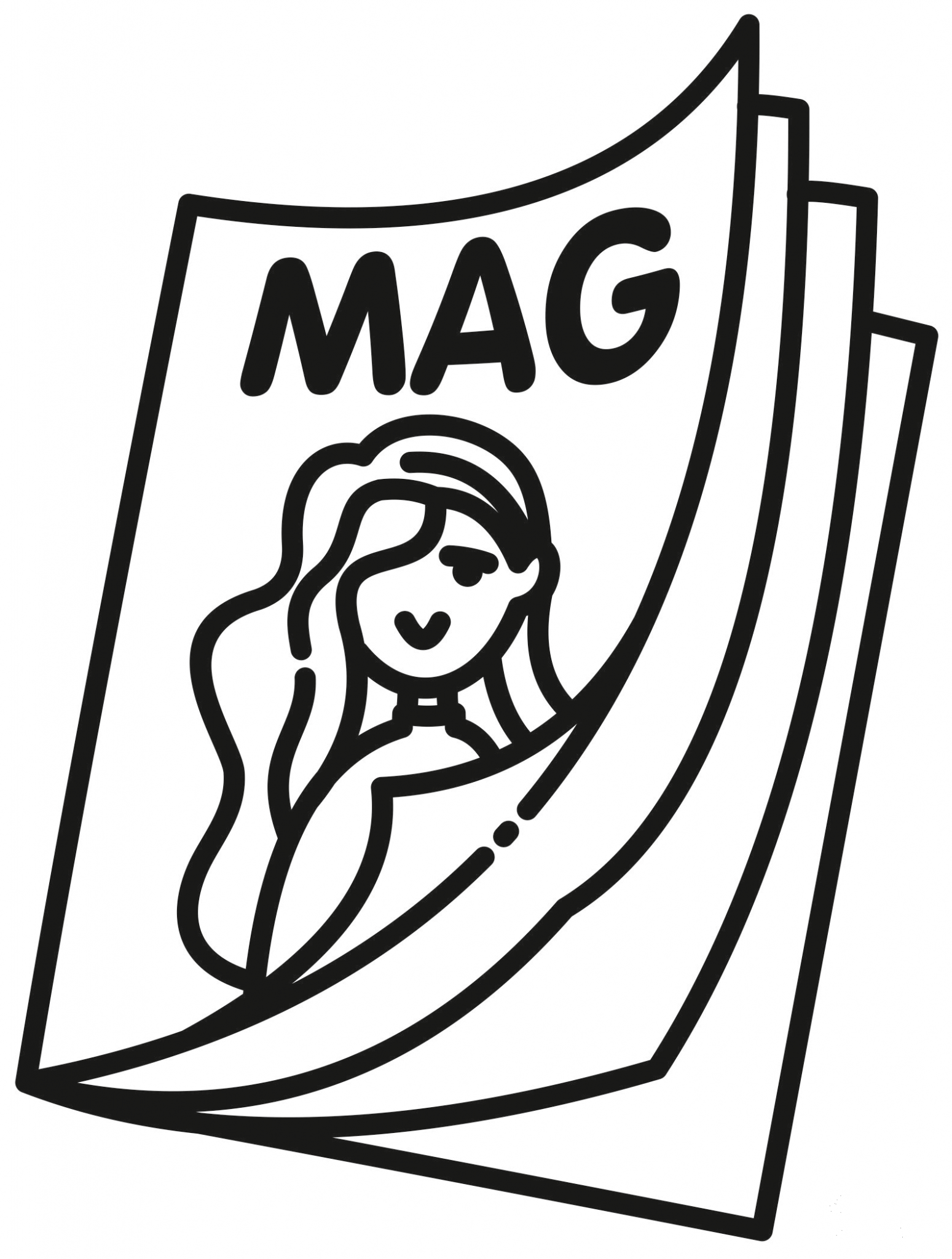 Magazine coloring page - ColouringPages