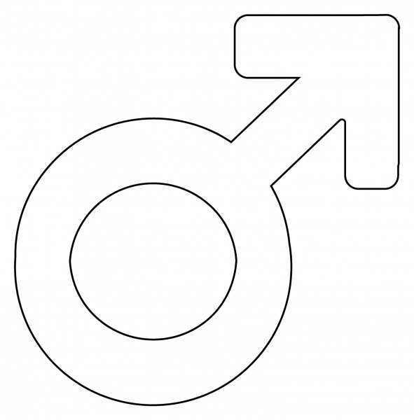 Male Sign Emoji coloring page - ColouringPages