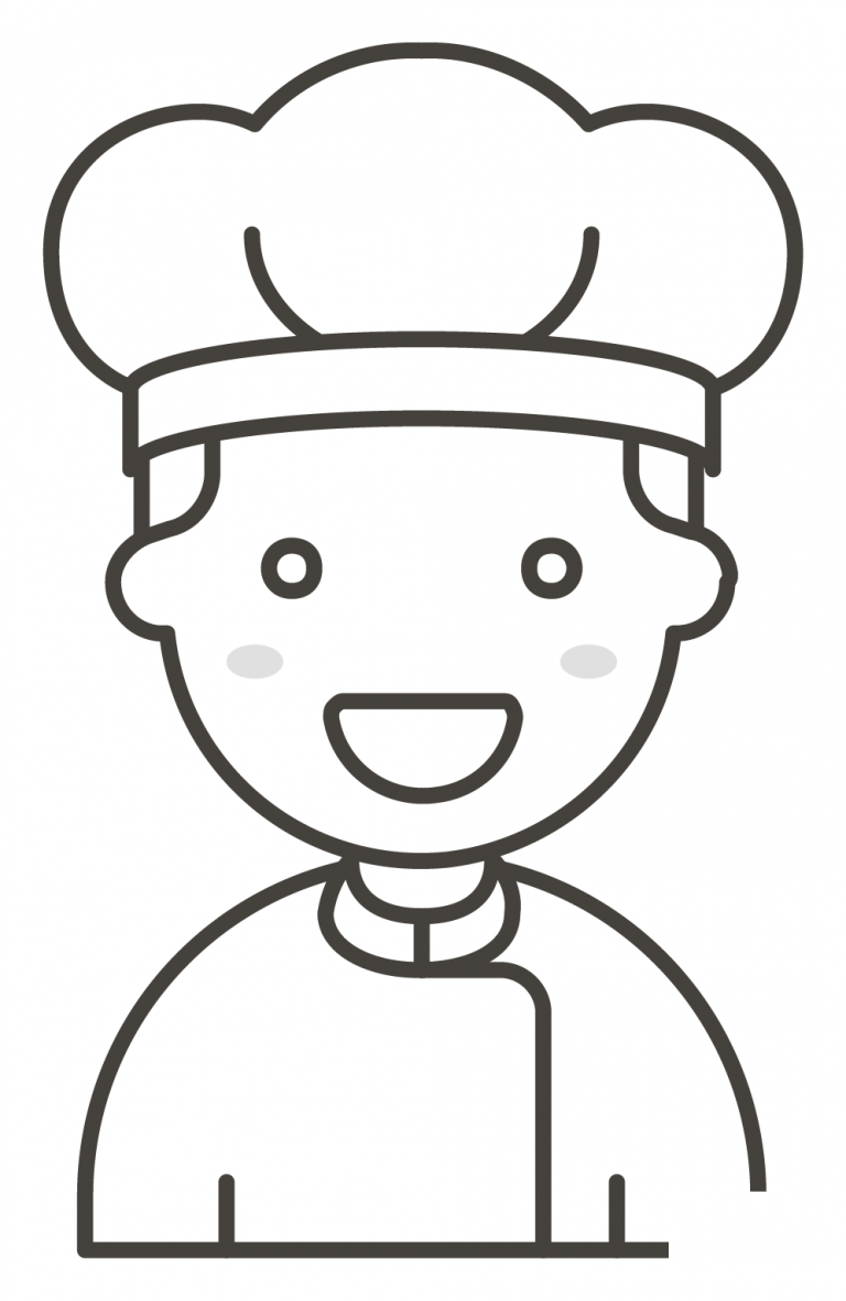 Man Cook coloring page - ColouringPages
