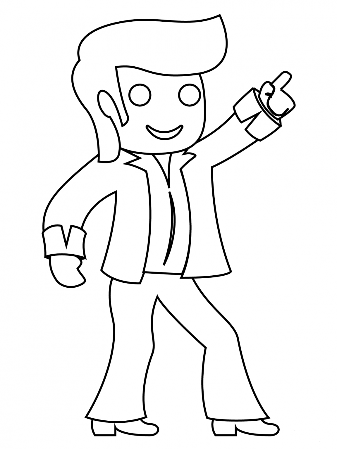 Man Dancing coloring page - ColouringPages