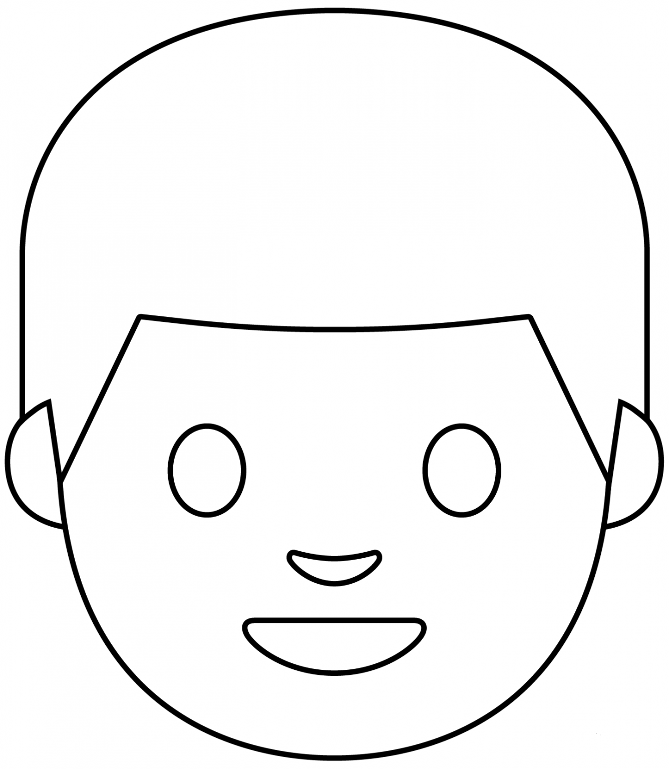 Man Emoji coloring page - ColouringPages