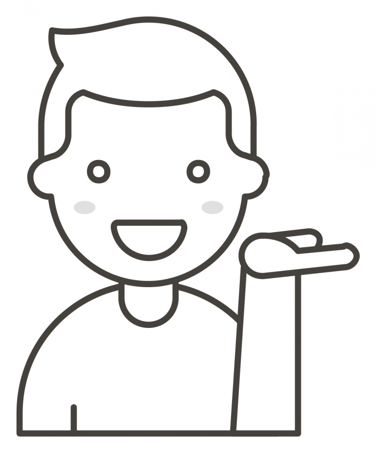 Man Tipping Hand coloring page - ColouringPages