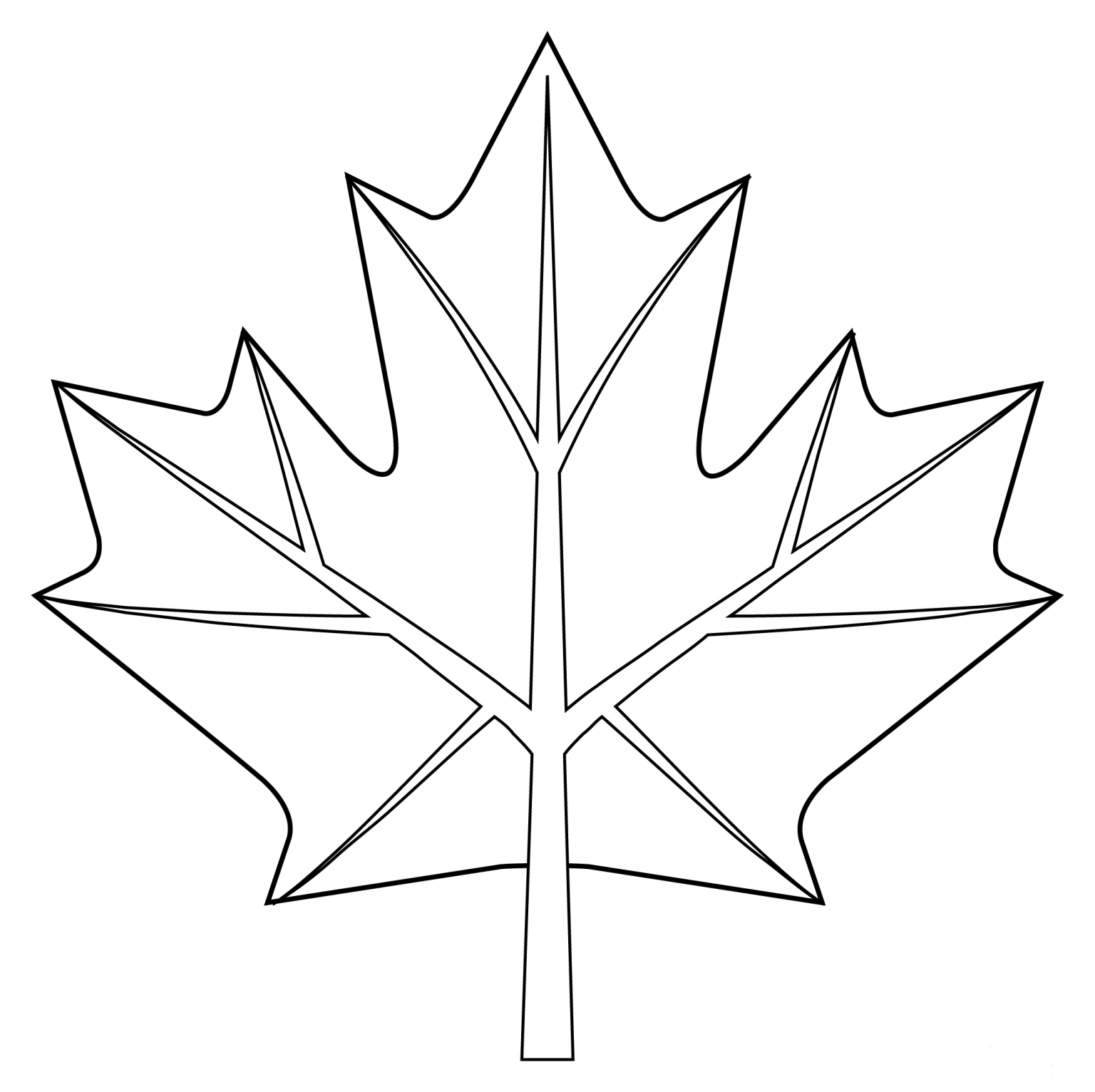 Maple Leaf coloring page - ColouringPages