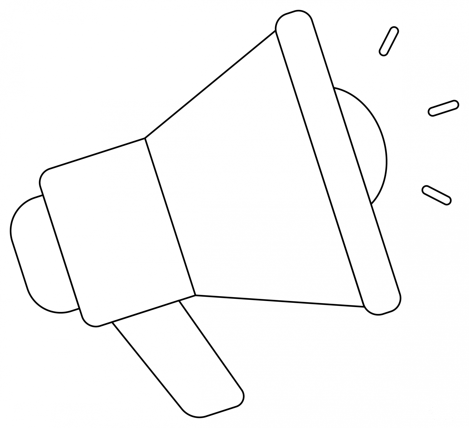 Megaphone coloring page - ColouringPages