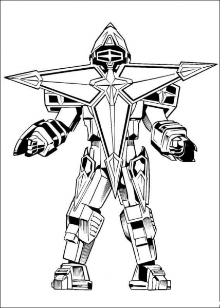 Megazord coloring page - ColouringPages