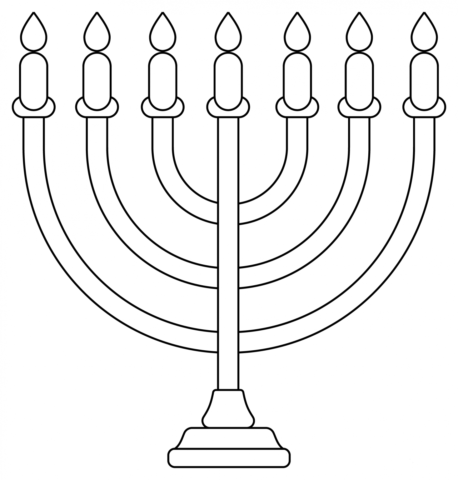 Menorah coloring page - ColouringPages