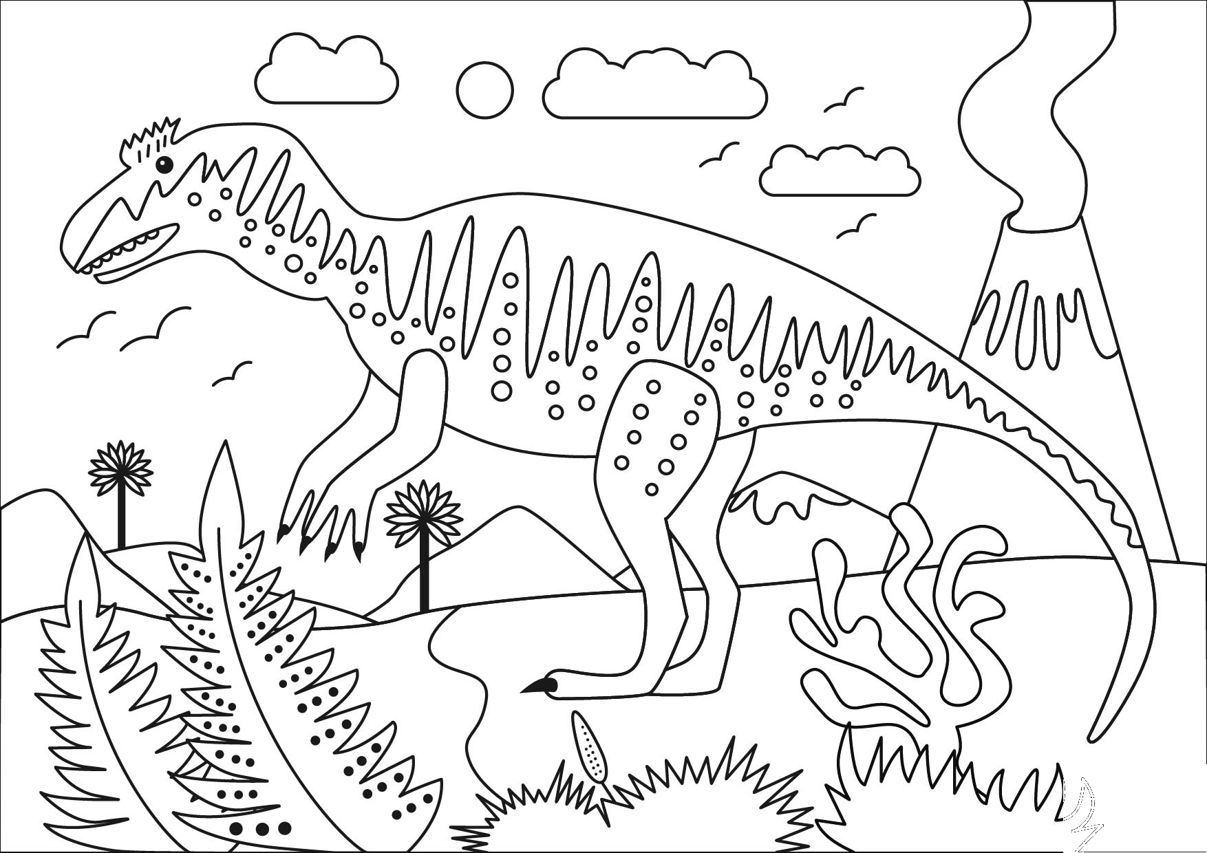 Metriacanthosaurus coloring page - ColouringPages